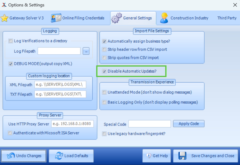 Installing Gateway Solver Updates – Evolved Software Help Center